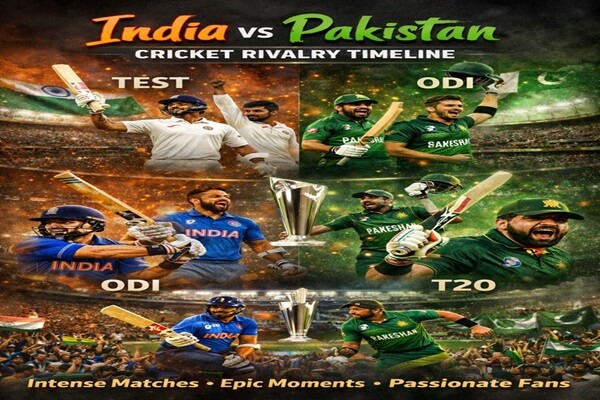 India National Cricket Team vs Pakistan National Cricket Team Timeline ...